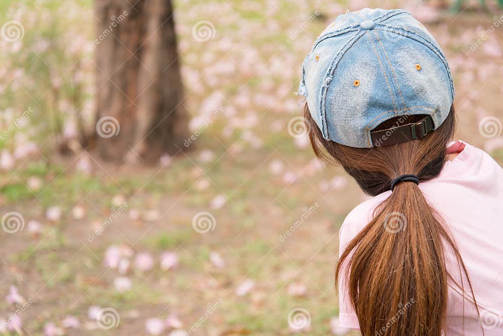 Women turn back stock image. Image of healthy, meadow - 42601547