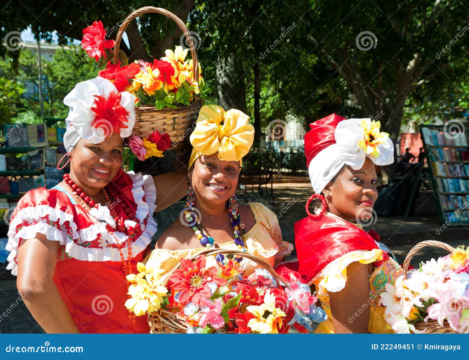 Women in Typical Clothes in Old Havana Editorial Photo - Image of ...