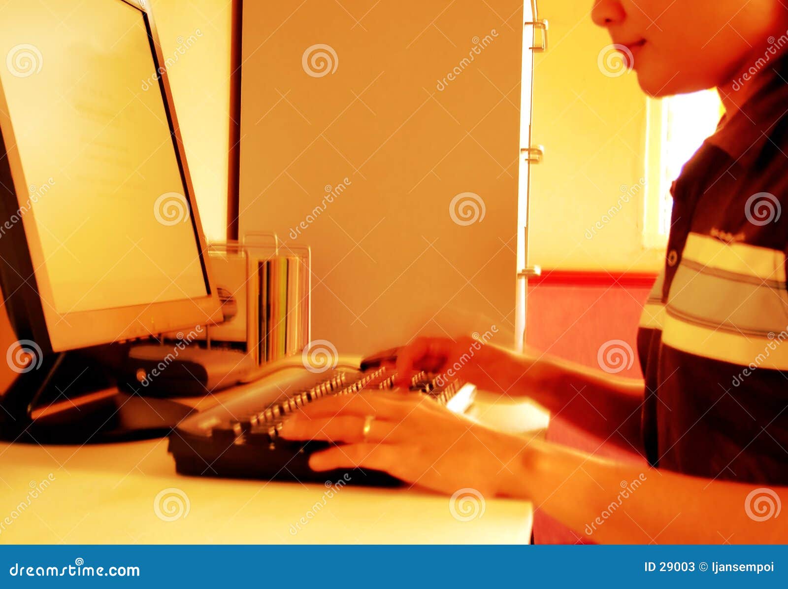 Women typing stock image. Image of cybercafe, typing, house - 29003