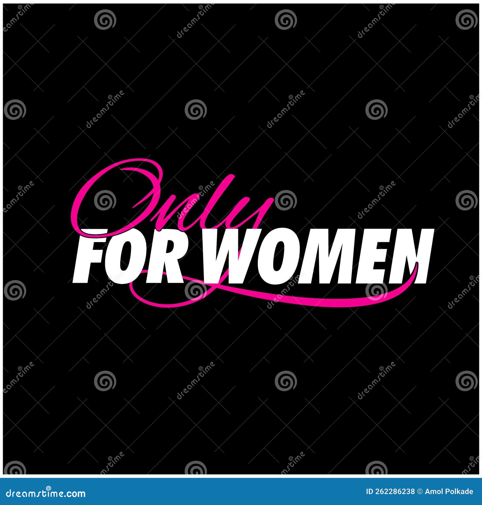 Only for Women Typography Vector Unit. only Women Icon Stock Vector ...