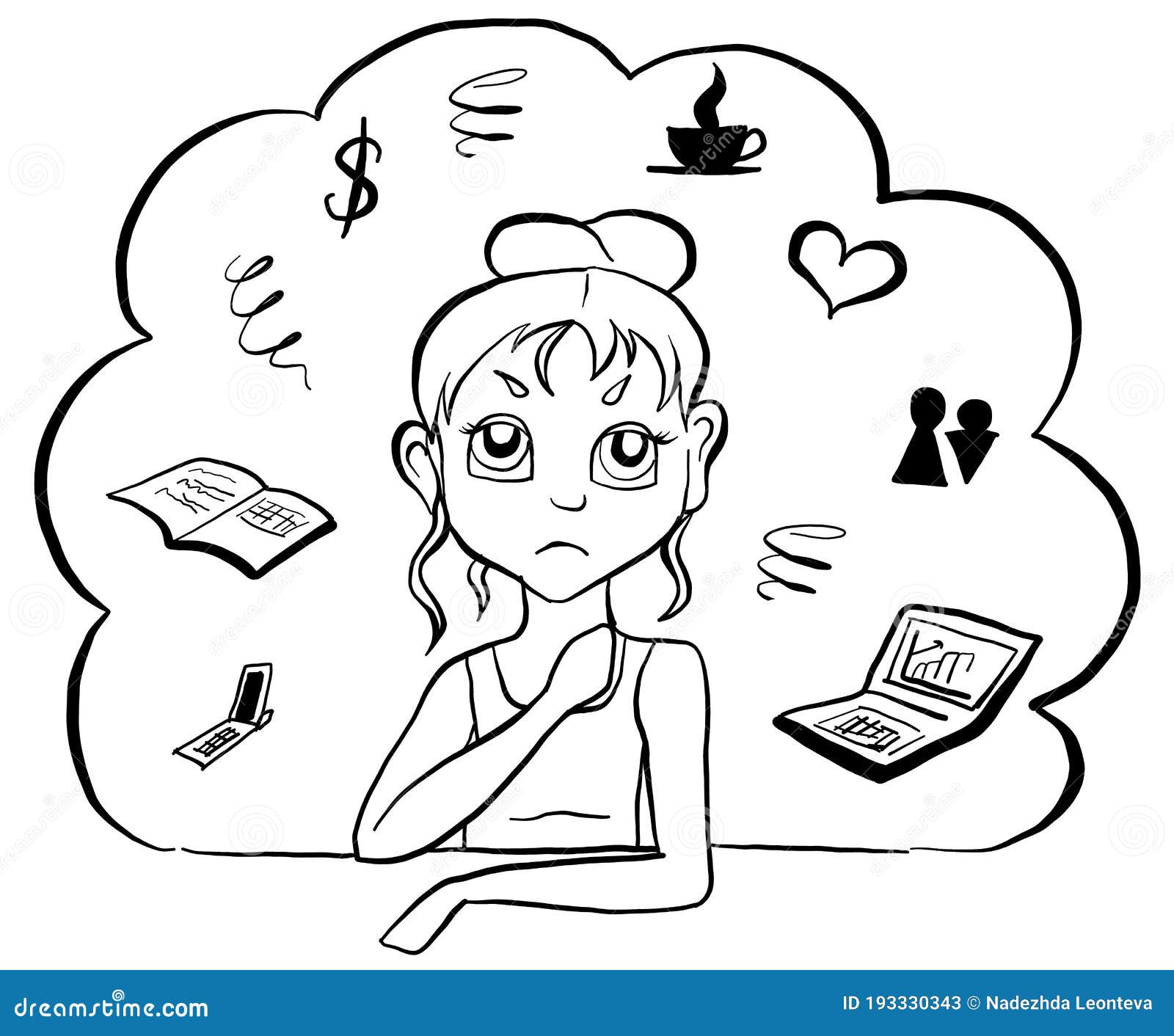 Stress Pressure Man Stick Figure Poses. Hitting, Beating, Angry ...