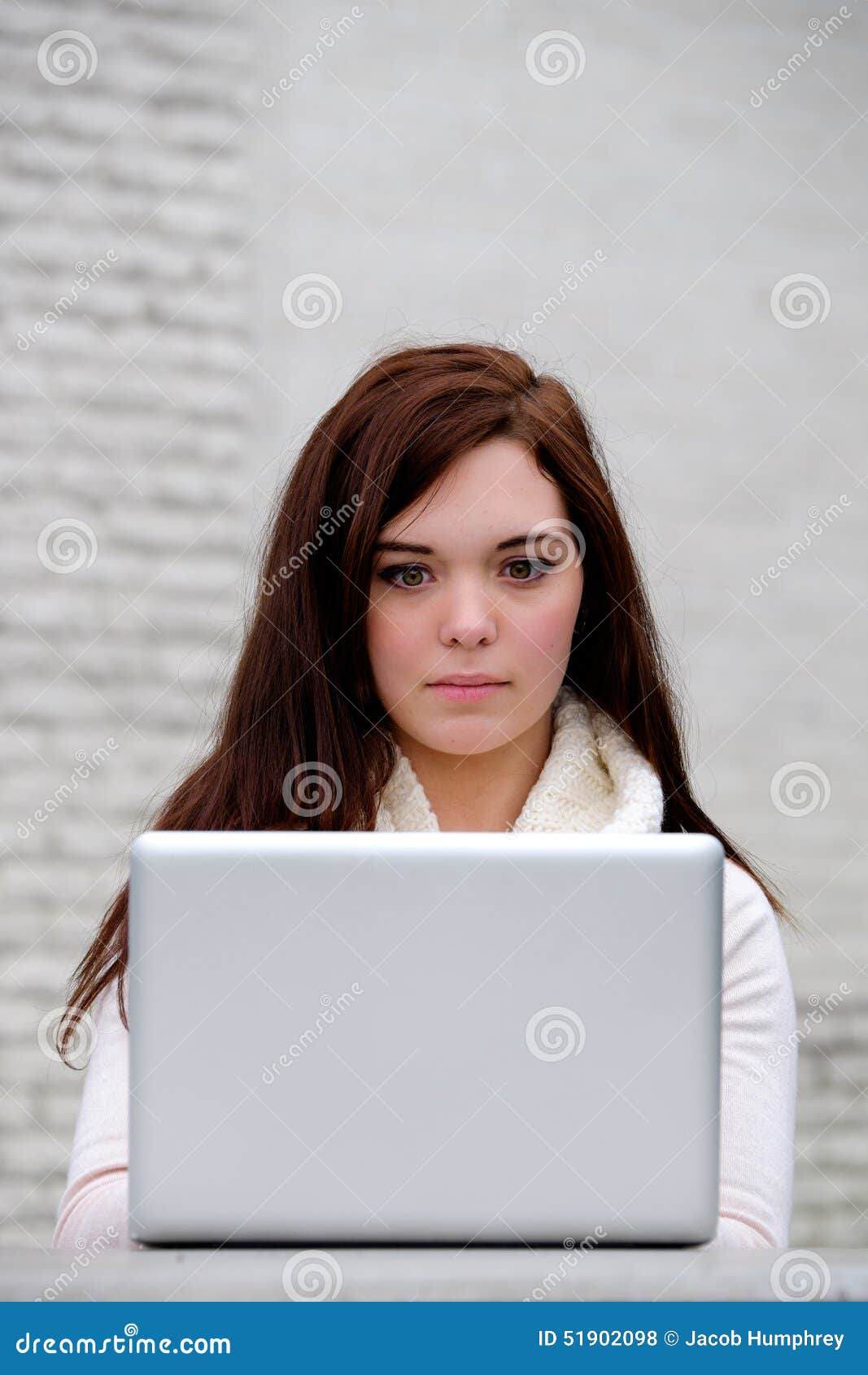 Women at University Typing on a Computer Stock Photo - Image of people ...