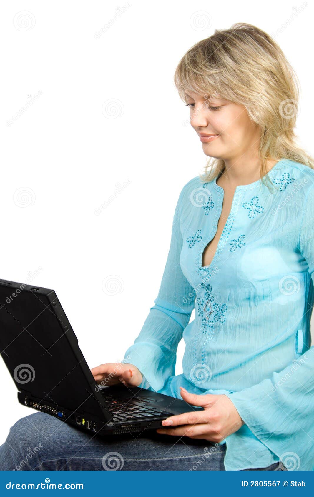 Women using laptop stock image. Image of corporation, internet - 2805567