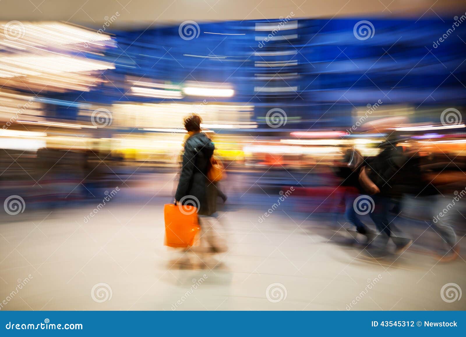 Women Walking Past Display Windows at Dusk Editorial Photography ...