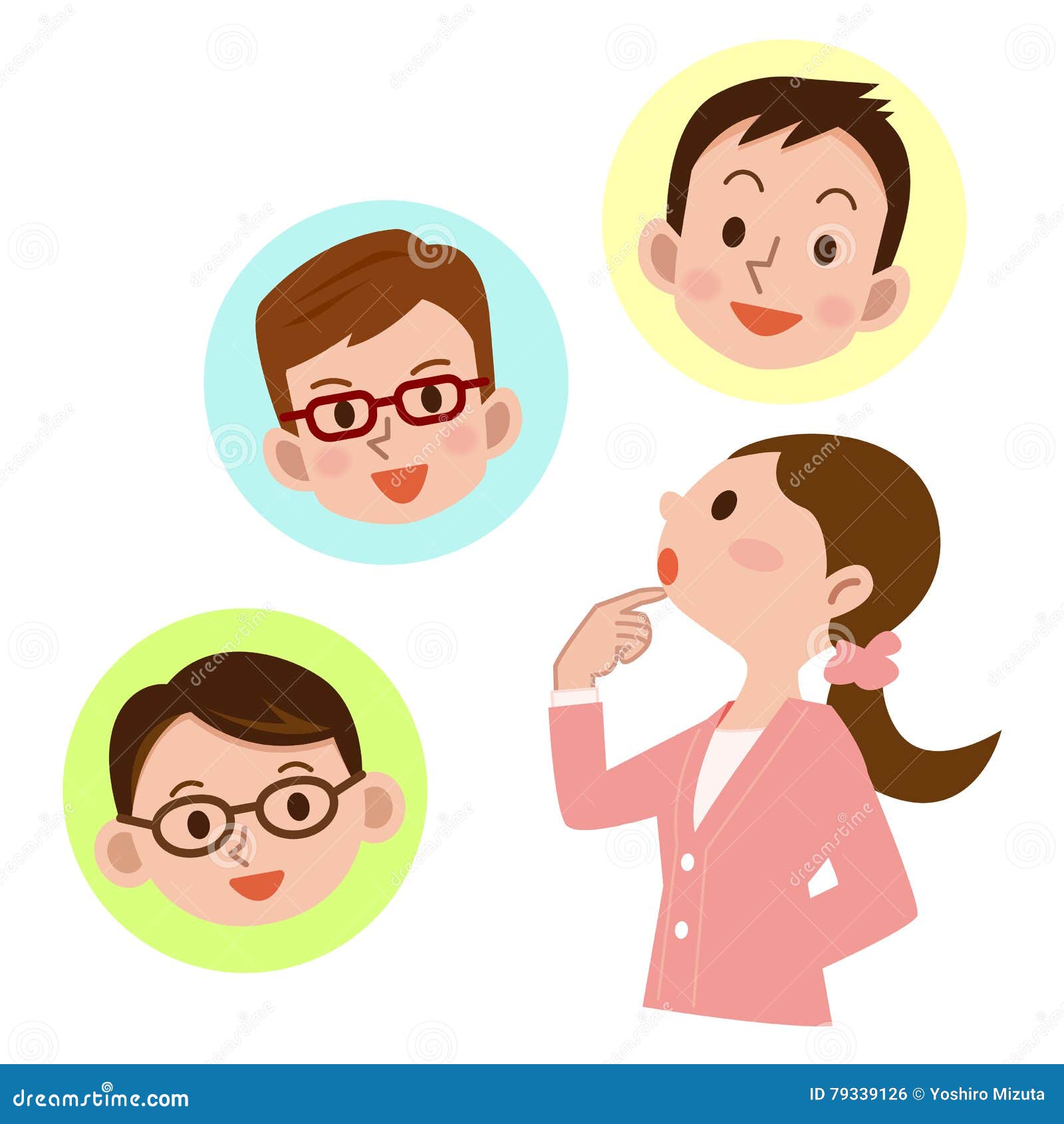 Women are Wondering Selection Stock Vector - Illustration of choice ...
