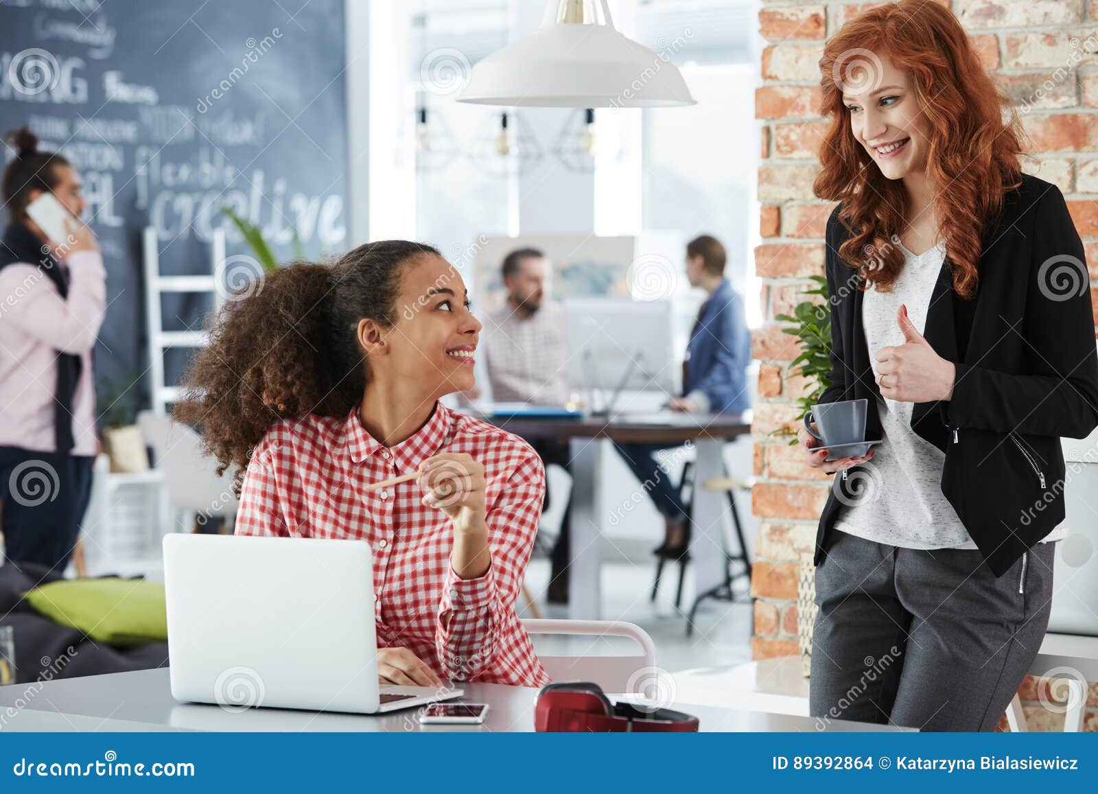 Women Working in Creative Agency Stock Photo - Image of estate ...