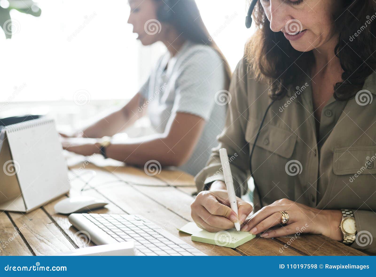 Women Working with Customer Service Stock Photo - Image of european ...