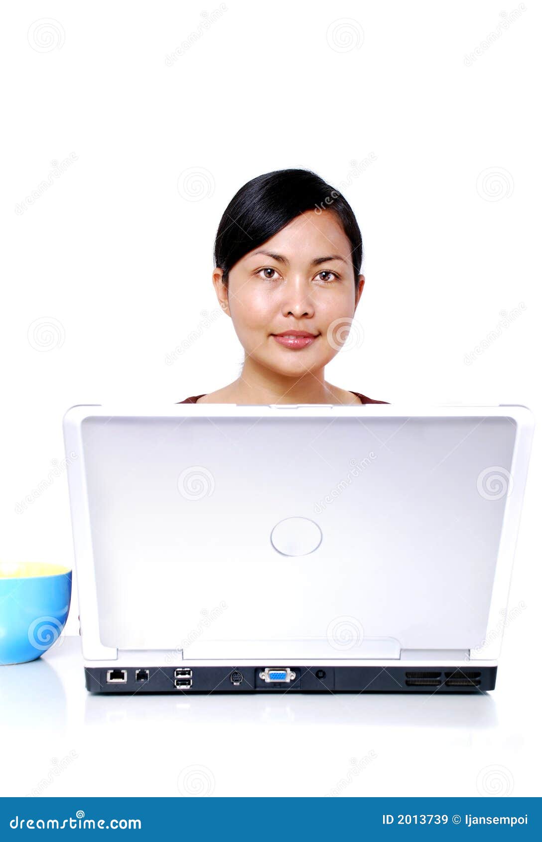 Women working on laptop stock image. Image of technology - 2013739