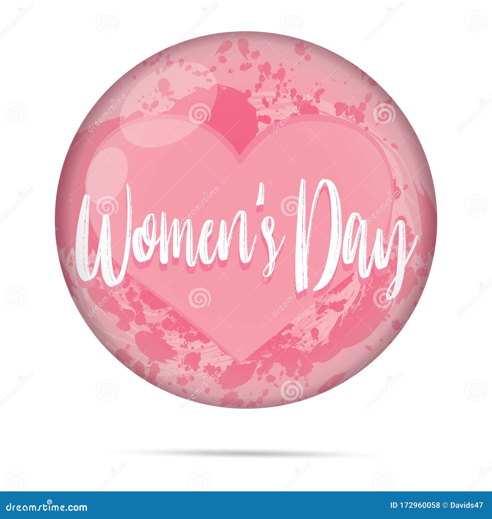 Womens day button stock vector. Illustration of template - 172960058