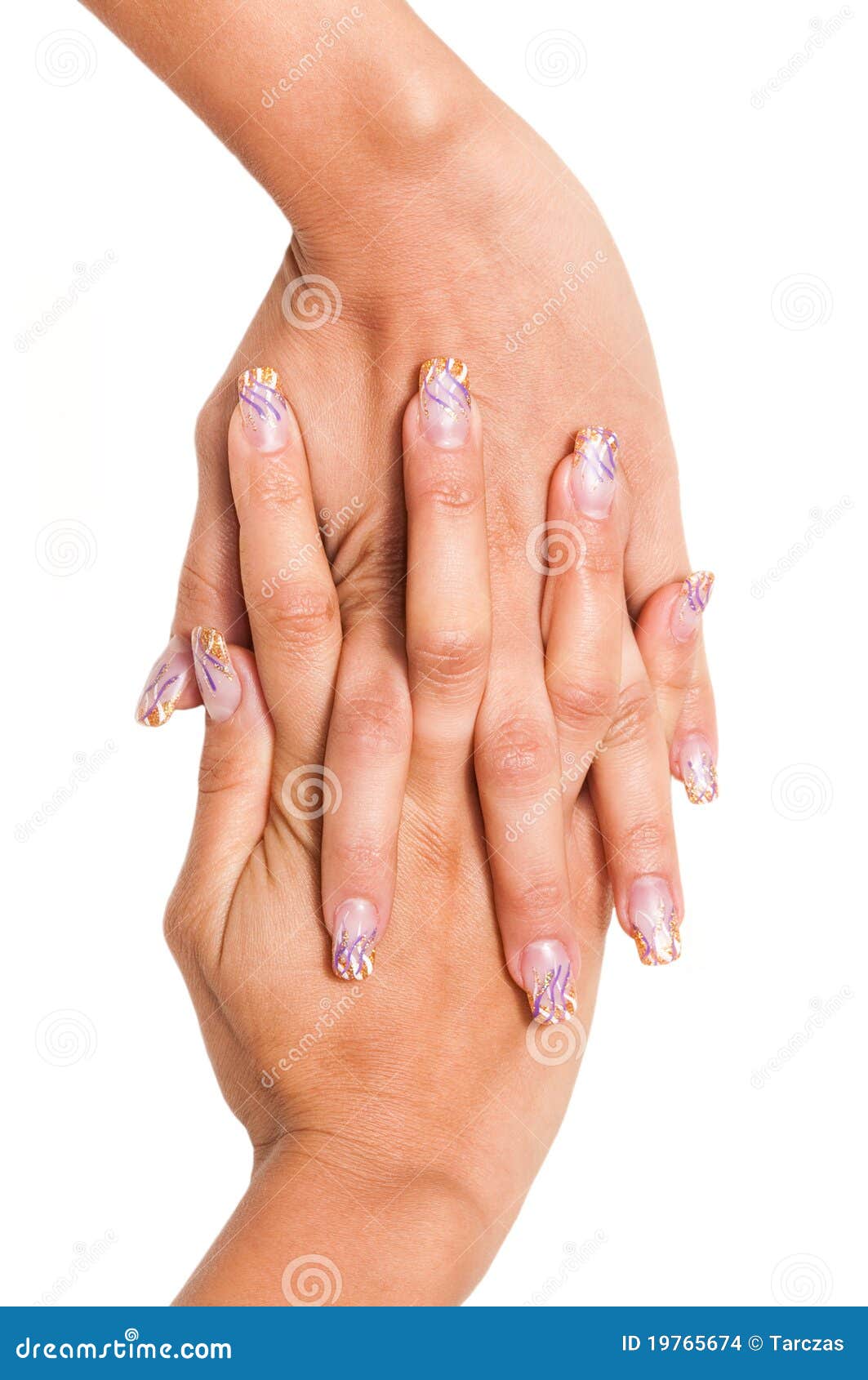 Womens Hand with Painted Nails Stock Photo - Image of beauty, hand ...