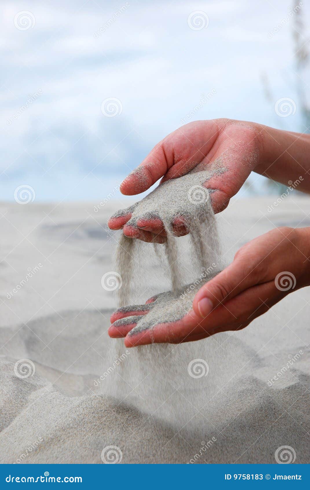 Womens hands with sand stock image. Image of beach, women - 9758183