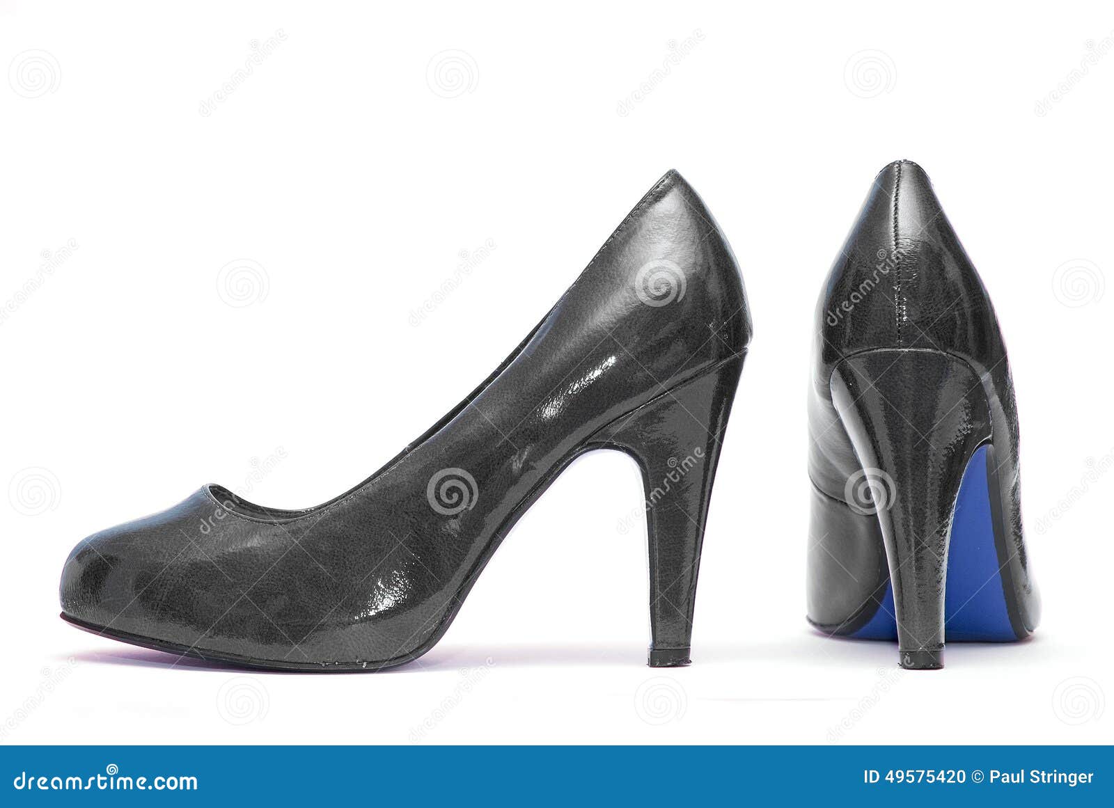 Womens High Heels on White Background Stock Photo - Image of high ...