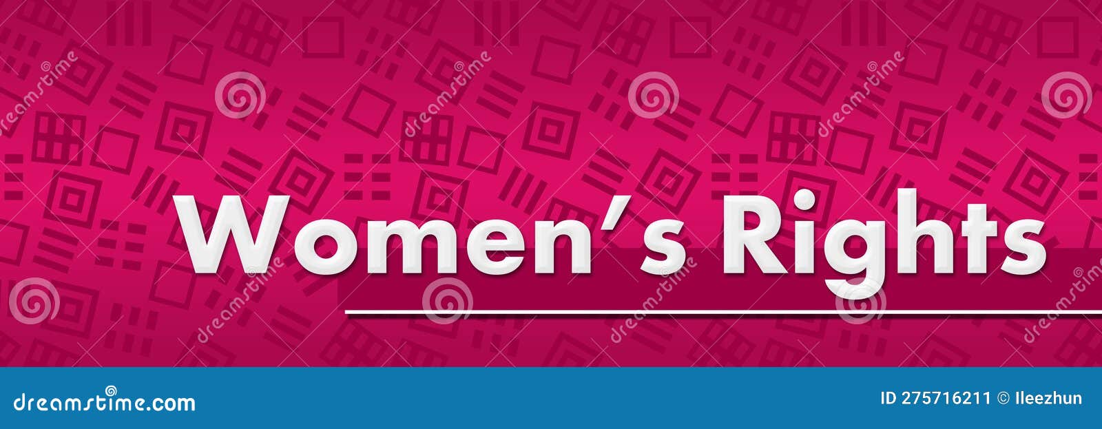 Womens Rights Are Human Rights Vector Illustration Print For T Shirts
