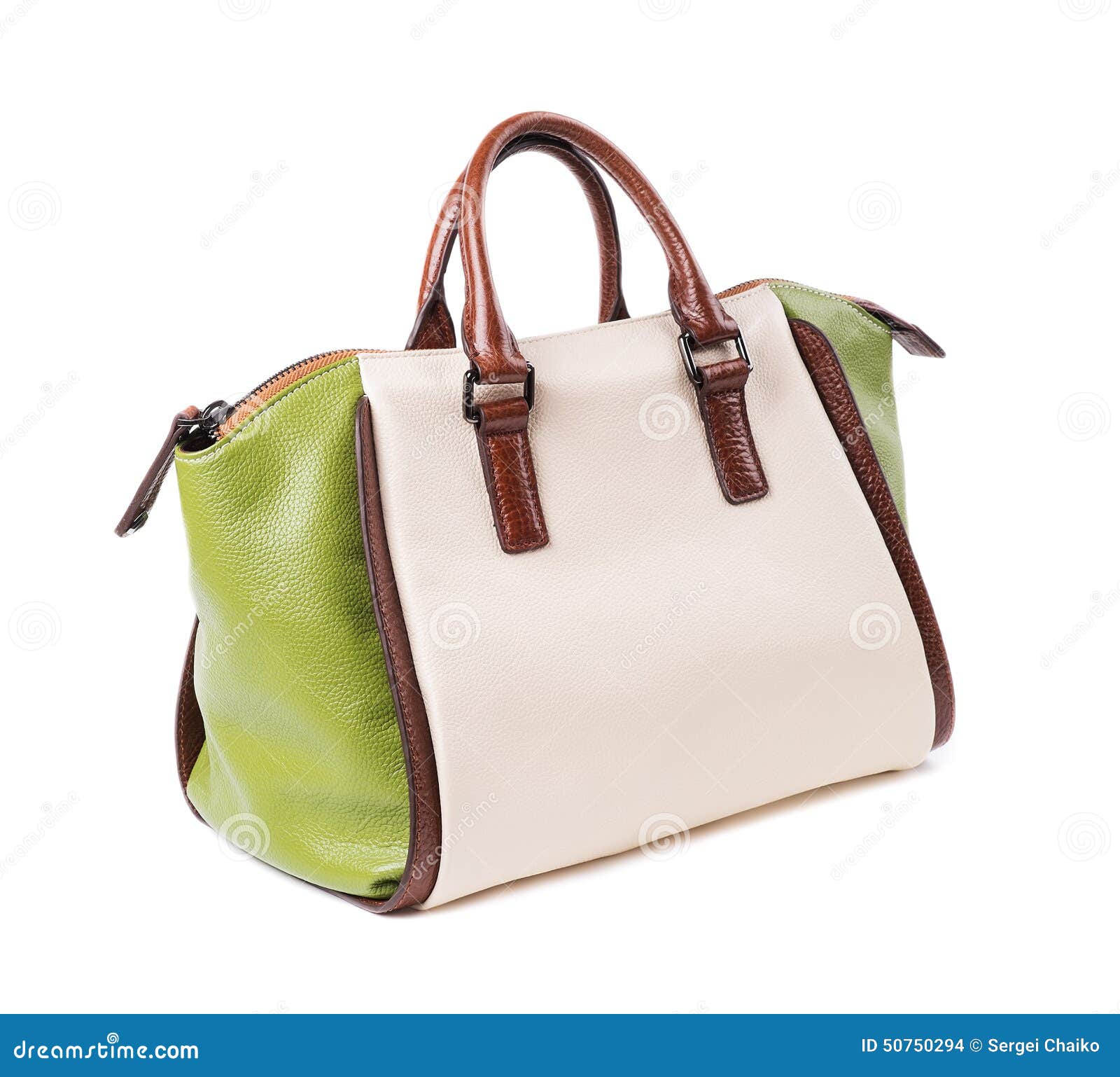 Womens Stylish Bag on White Background Stock Photo - Image of female ...