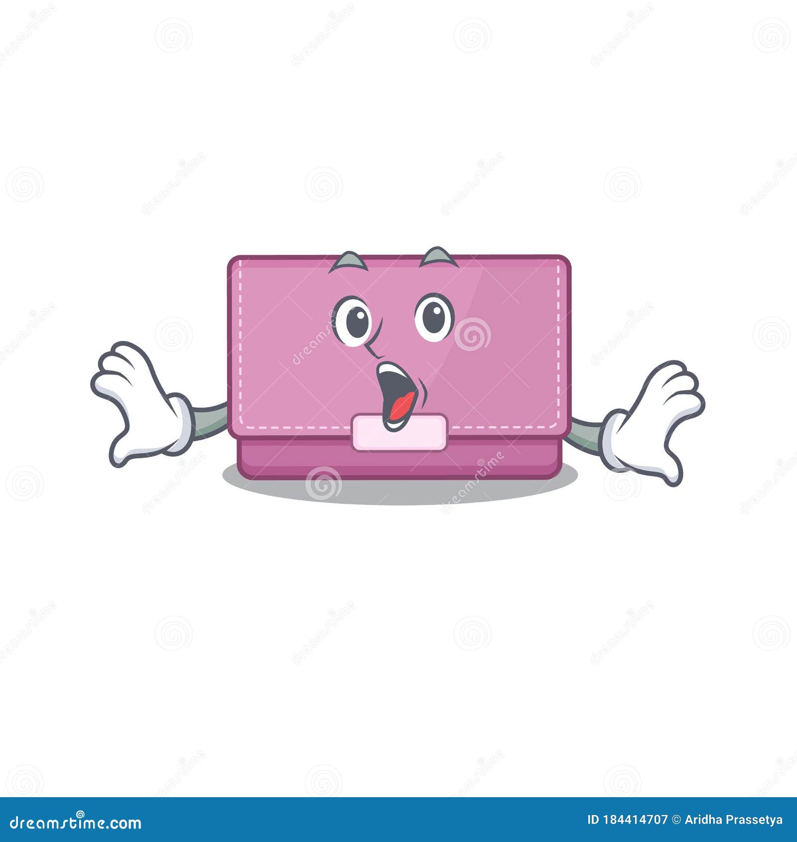 Surprised Wallet Cartoon Stock Illustration | CartoonDealer.com #44307070