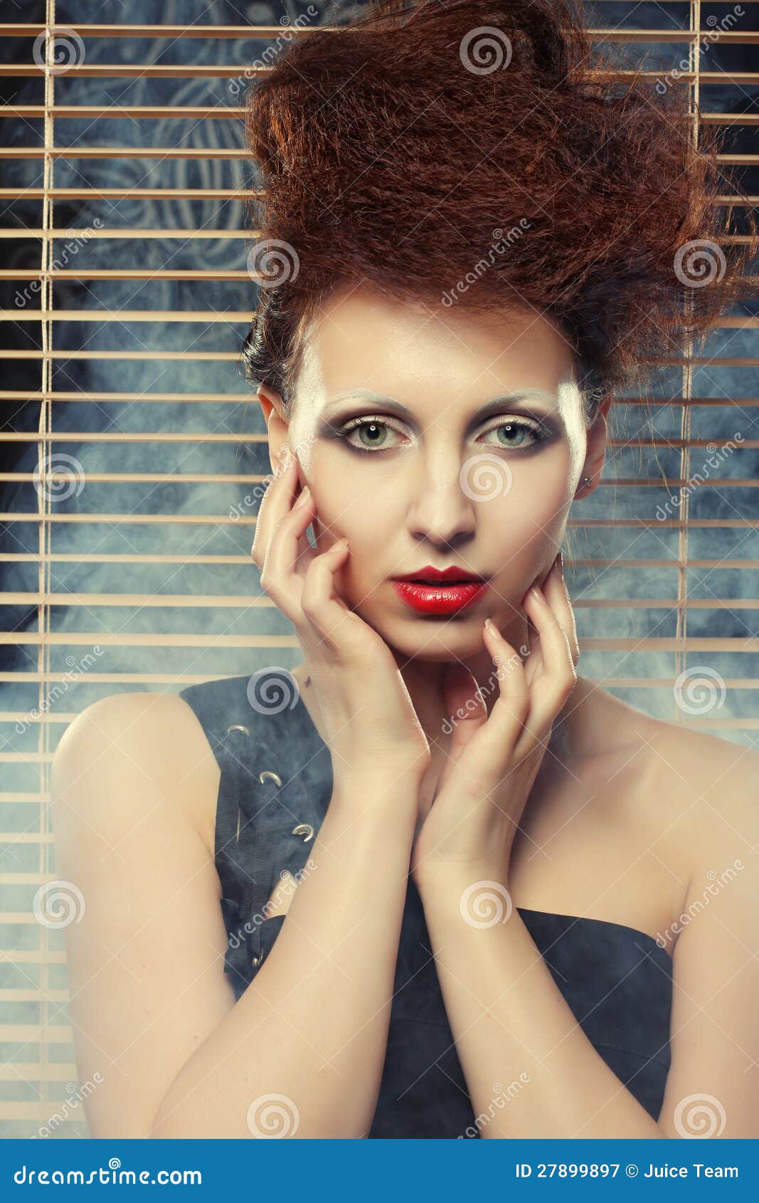 Wonan in soft light stock image. Image of blue, house - 27899897