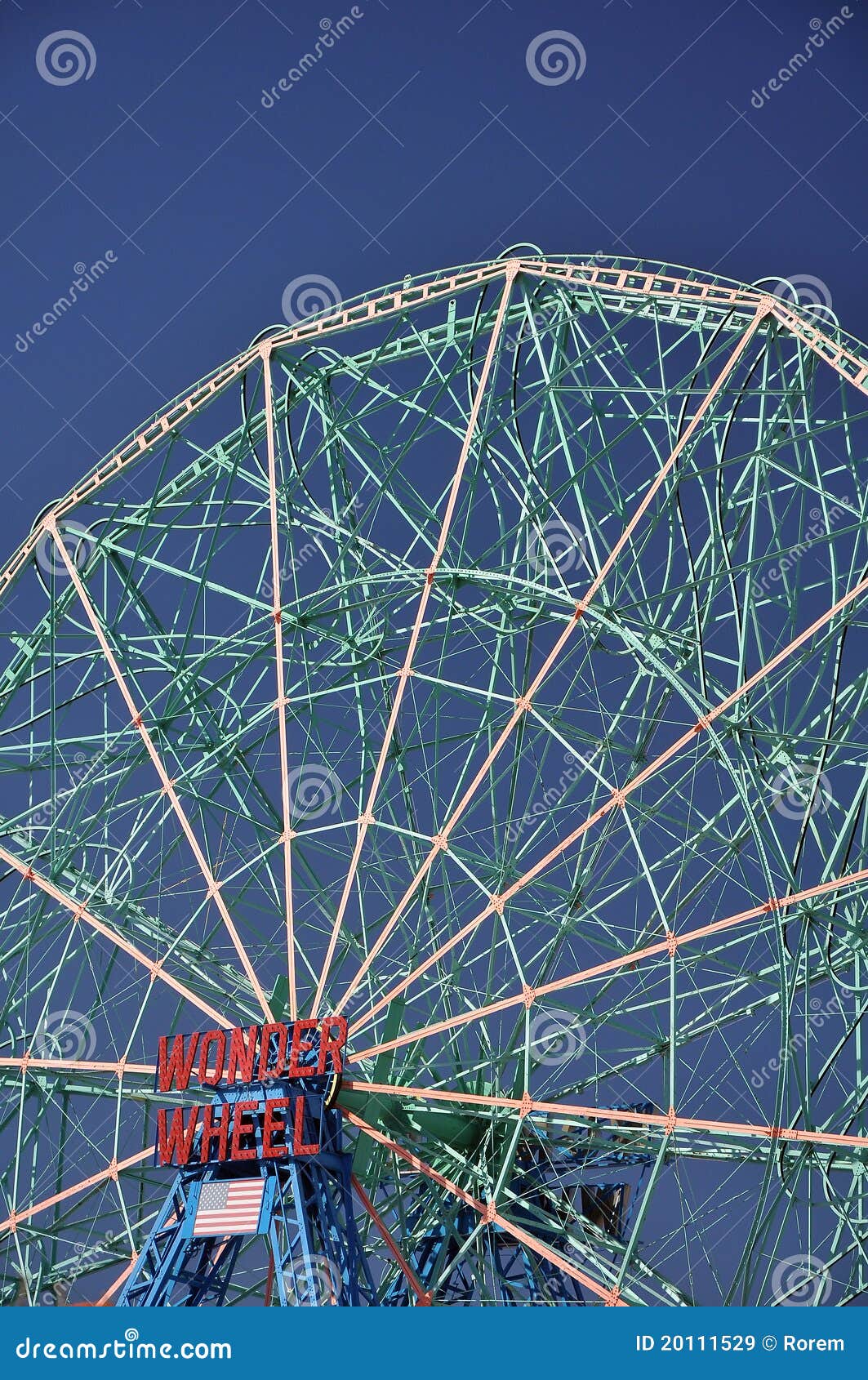 Wonder Wheel editorial stock image. Image of island, coney - 20111529
