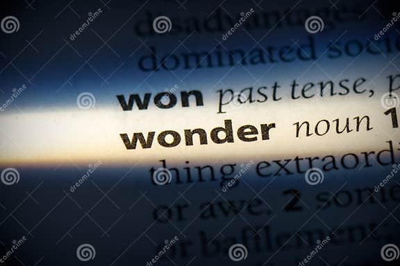 Wonder stock photo. Image of reference, isolated, highlighted - 161576012