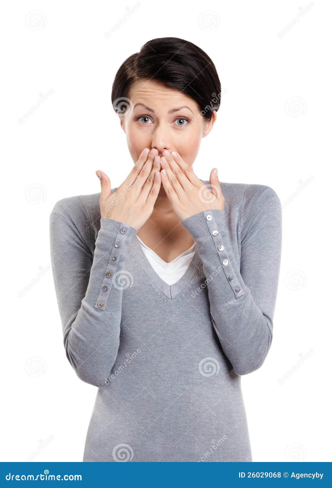 Wondered young girl stock photo. Image of girl, cover - 26029068