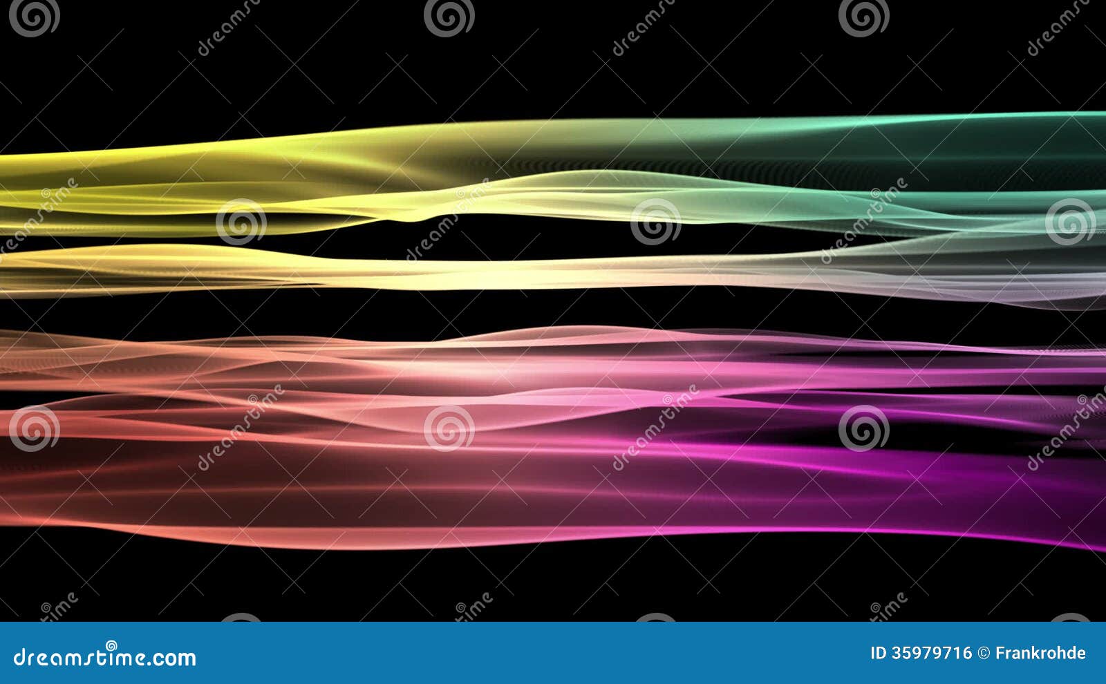 Wonderful Animation with Moving Wave Object, Loop Stock Video Footage ...