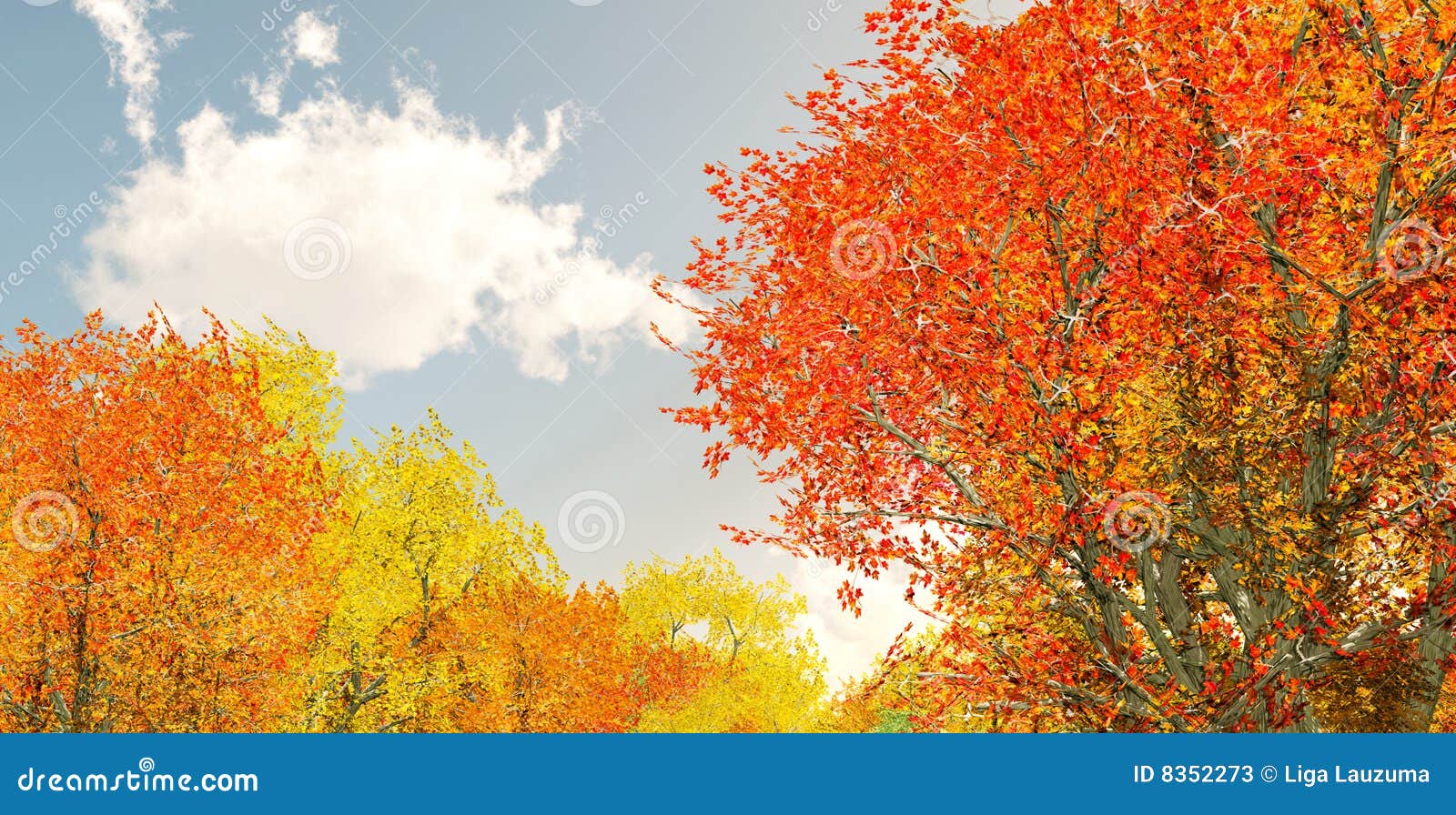 Wonderful autumn scenery stock image. Image of fall, scenery - 8352273