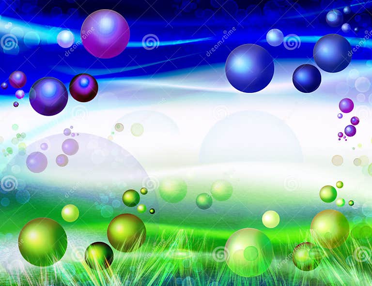 Wonderful Background with Balls Stock Illustration - Illustration of ...