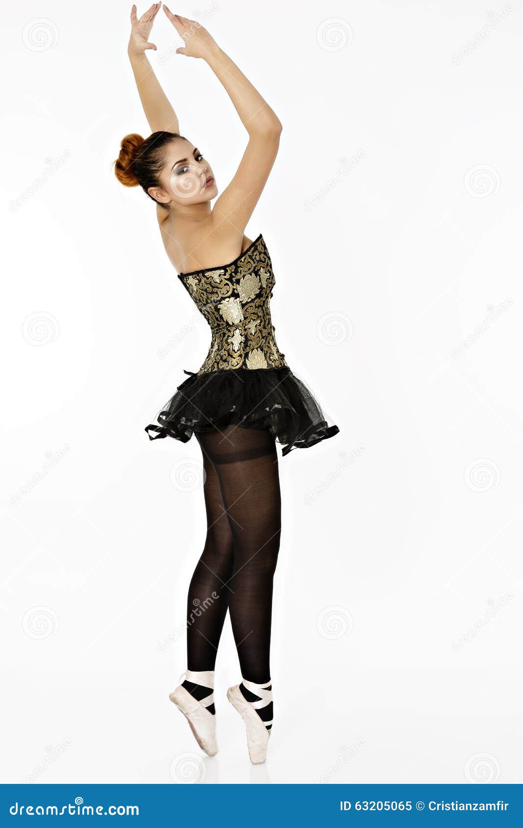 Wonderful Ballerina is Dancing Gracefully Stock Image - Image of dancer ...