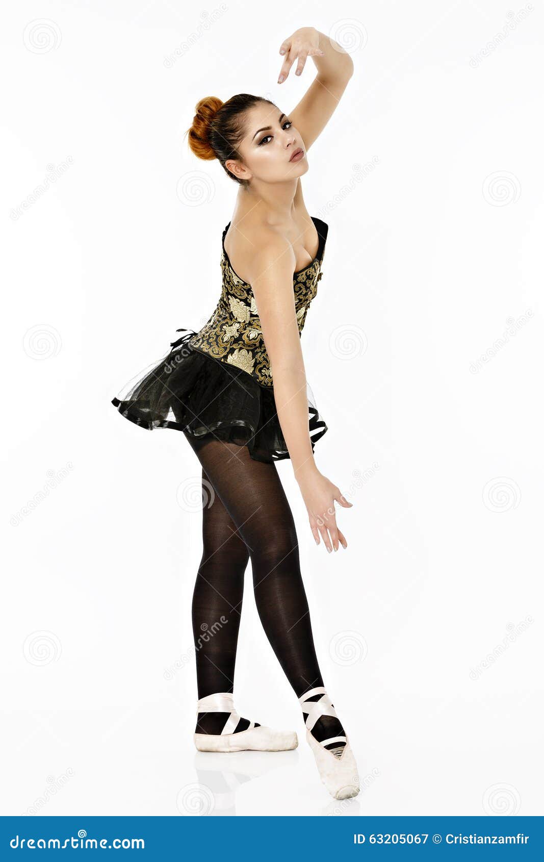 Wonderful Ballerina is Dancing Gracefully Stock Image - Image of energy ...