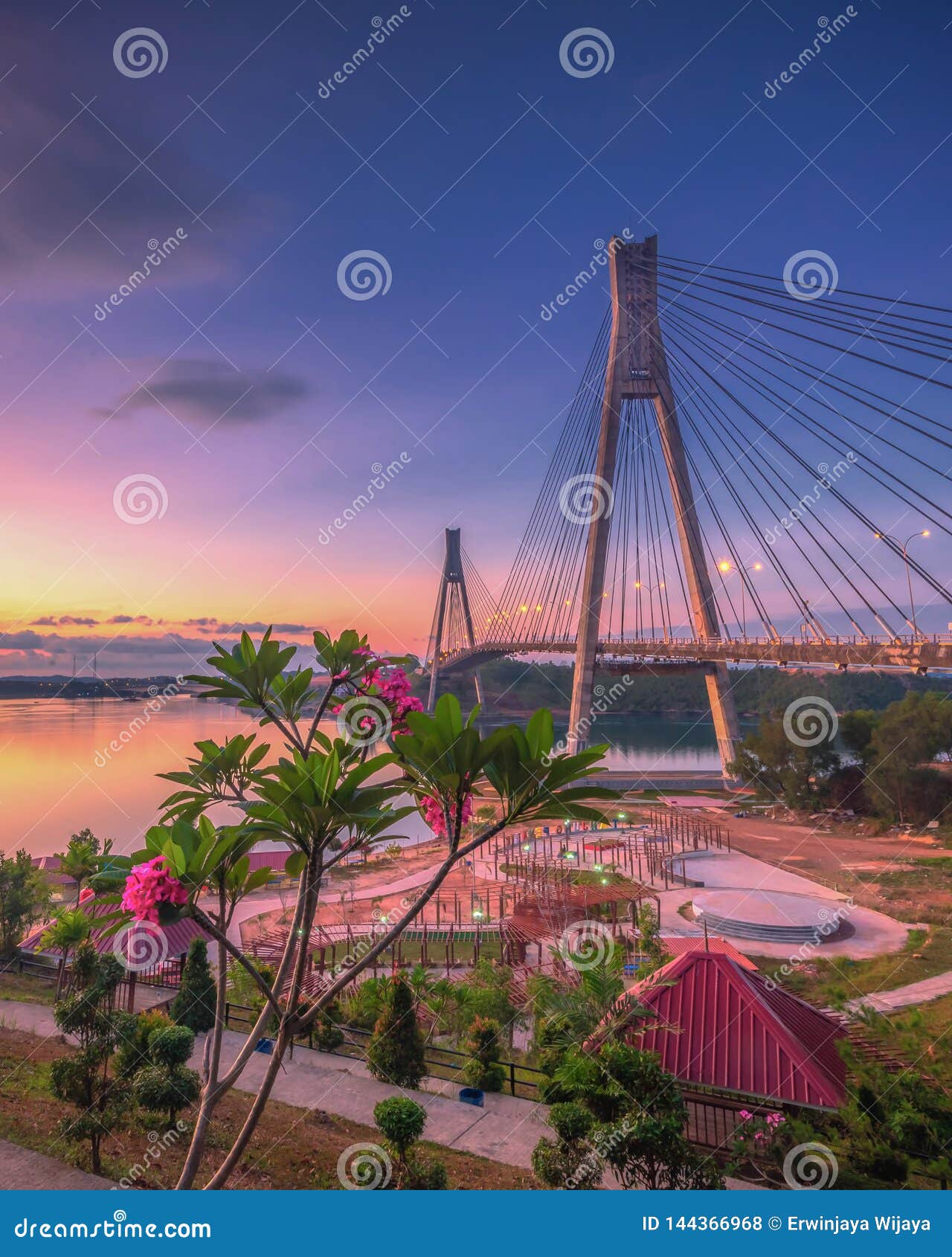Barelang Batam Bridge Wonderful Indonesia Stock Photo - Image of ...