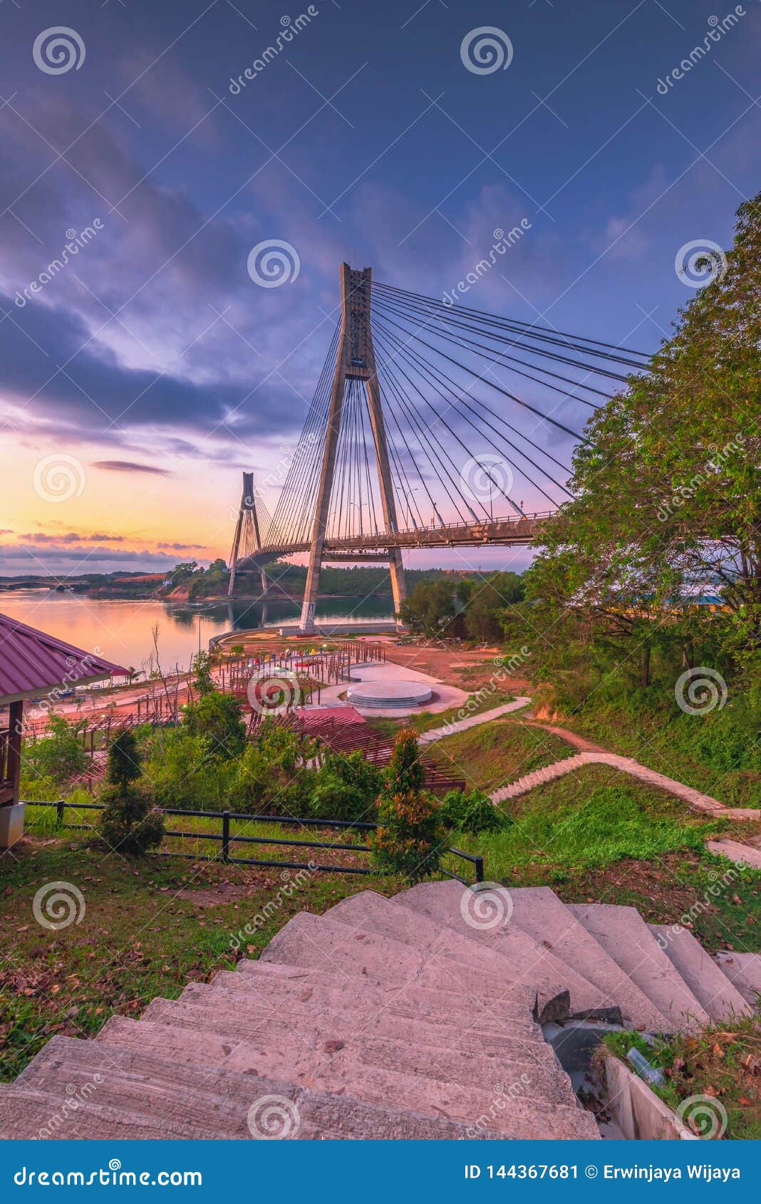 Barelang Batam Bridge Wonderful Indonesia Stock Image - Image of padang ...