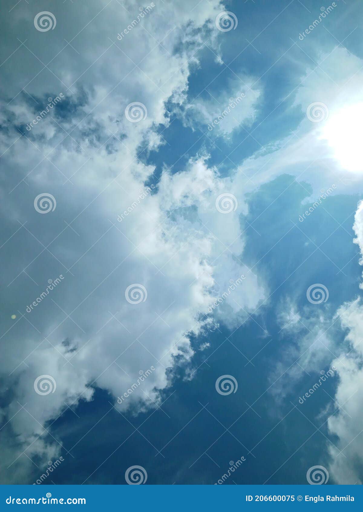 A wonderful stock image. Image of blue, beautiful, cloud - 206600075