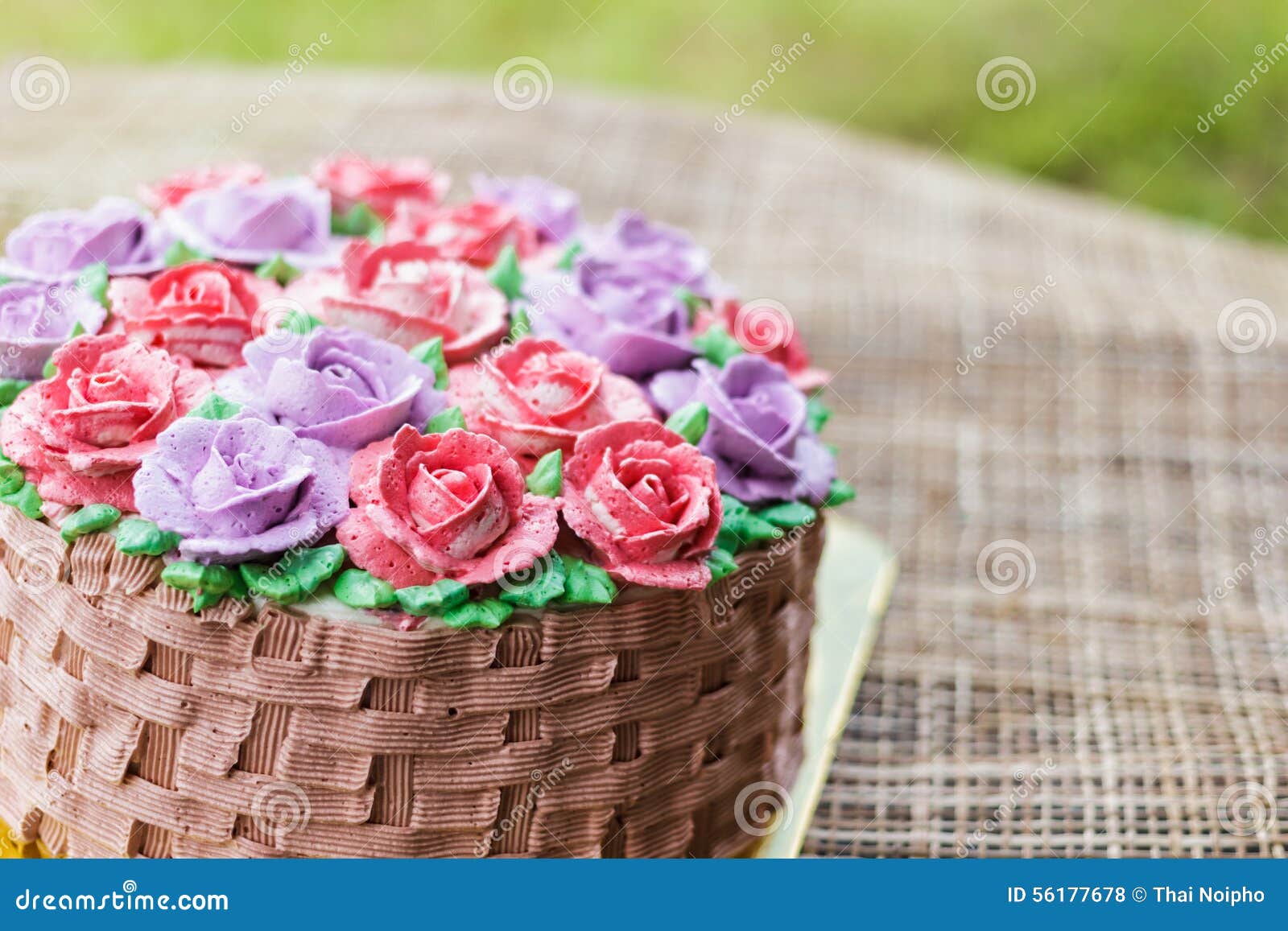 Wonderful Cake with Happy Birthday Stock Photo - Image of cake ...
