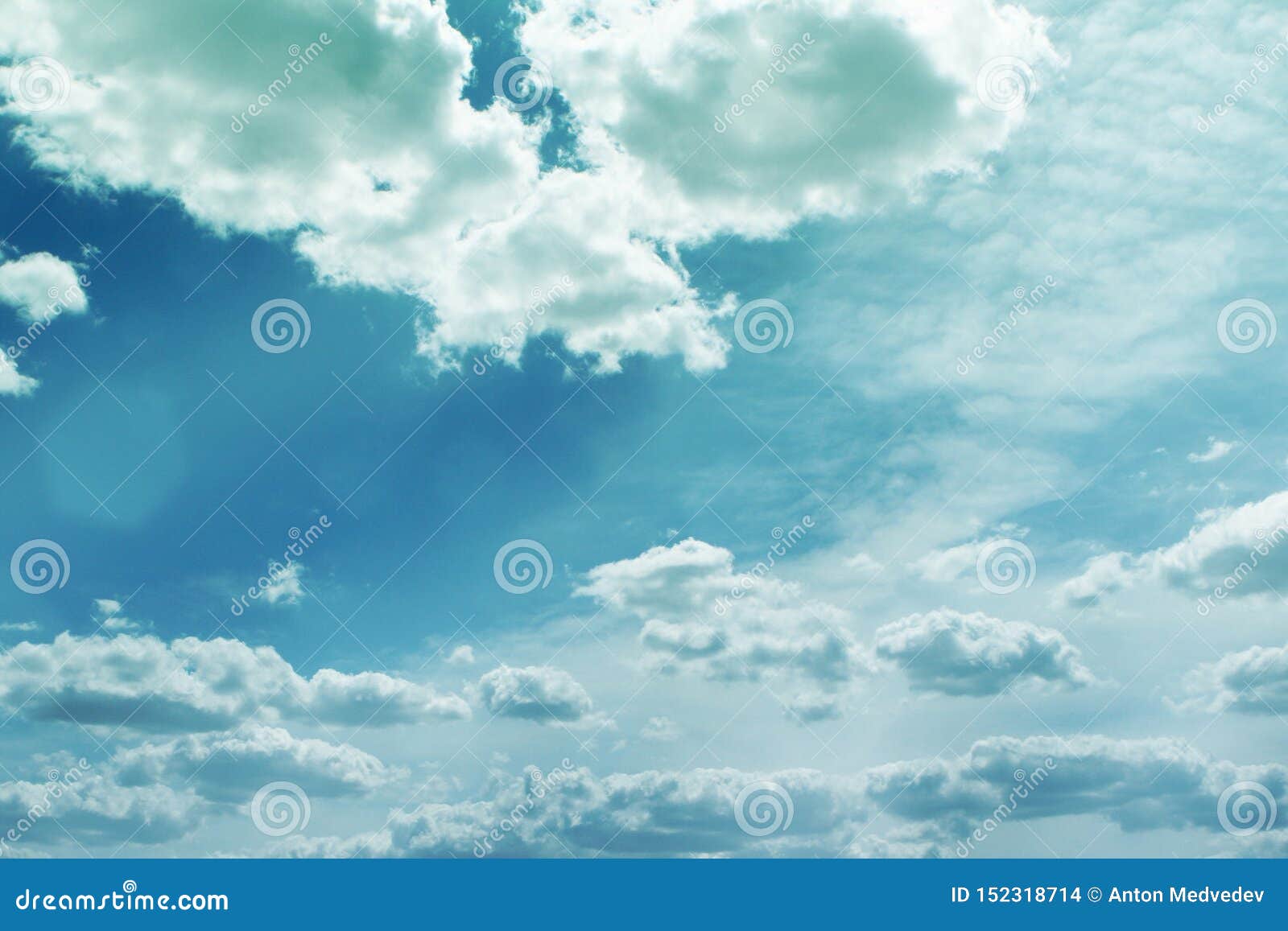 Wonderful Colorful Light Clouds on the Sky for Using in Design As ...