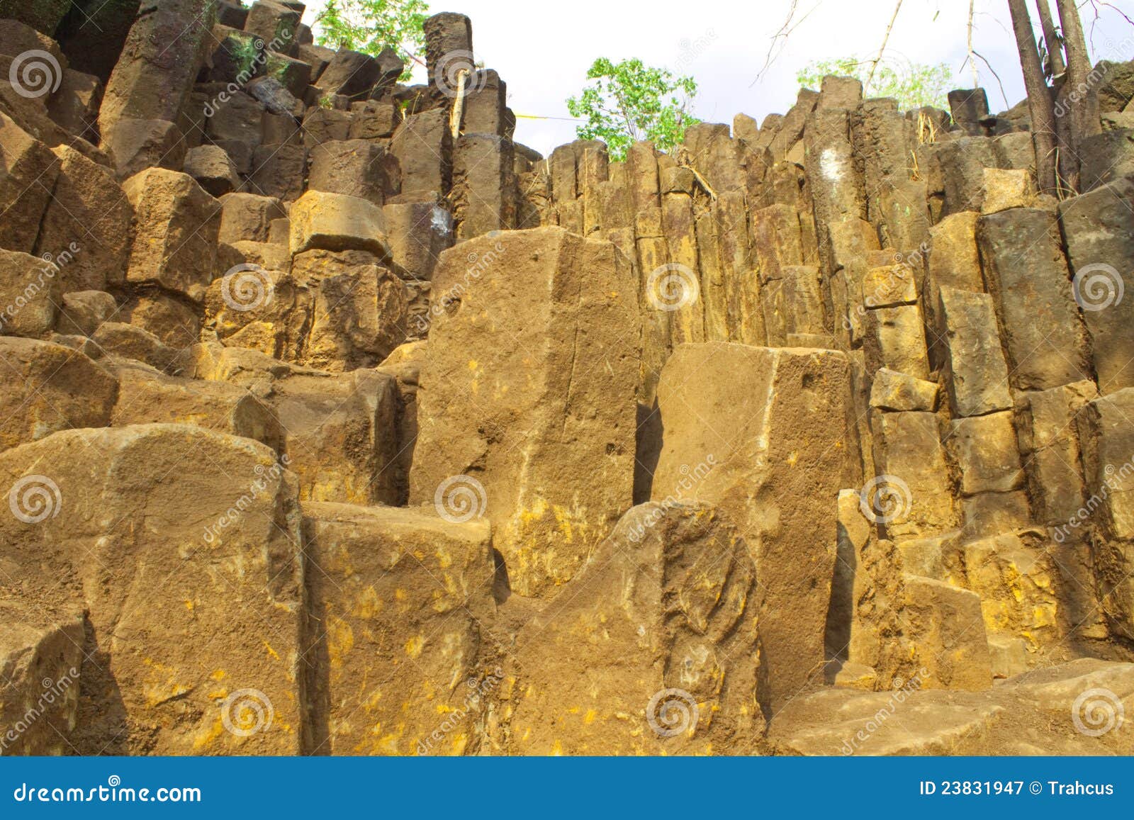 Wonderful columnar stock image. Image of quarry, stone - 23831947