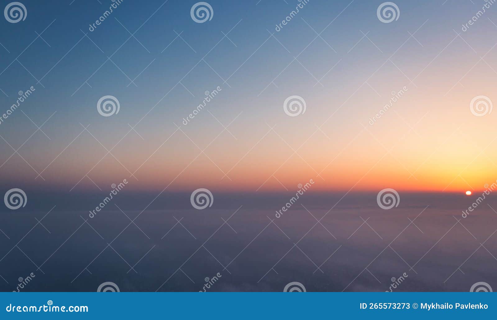 A Wonderful Dawn Above the Clouds. Natural Background Stock Image ...