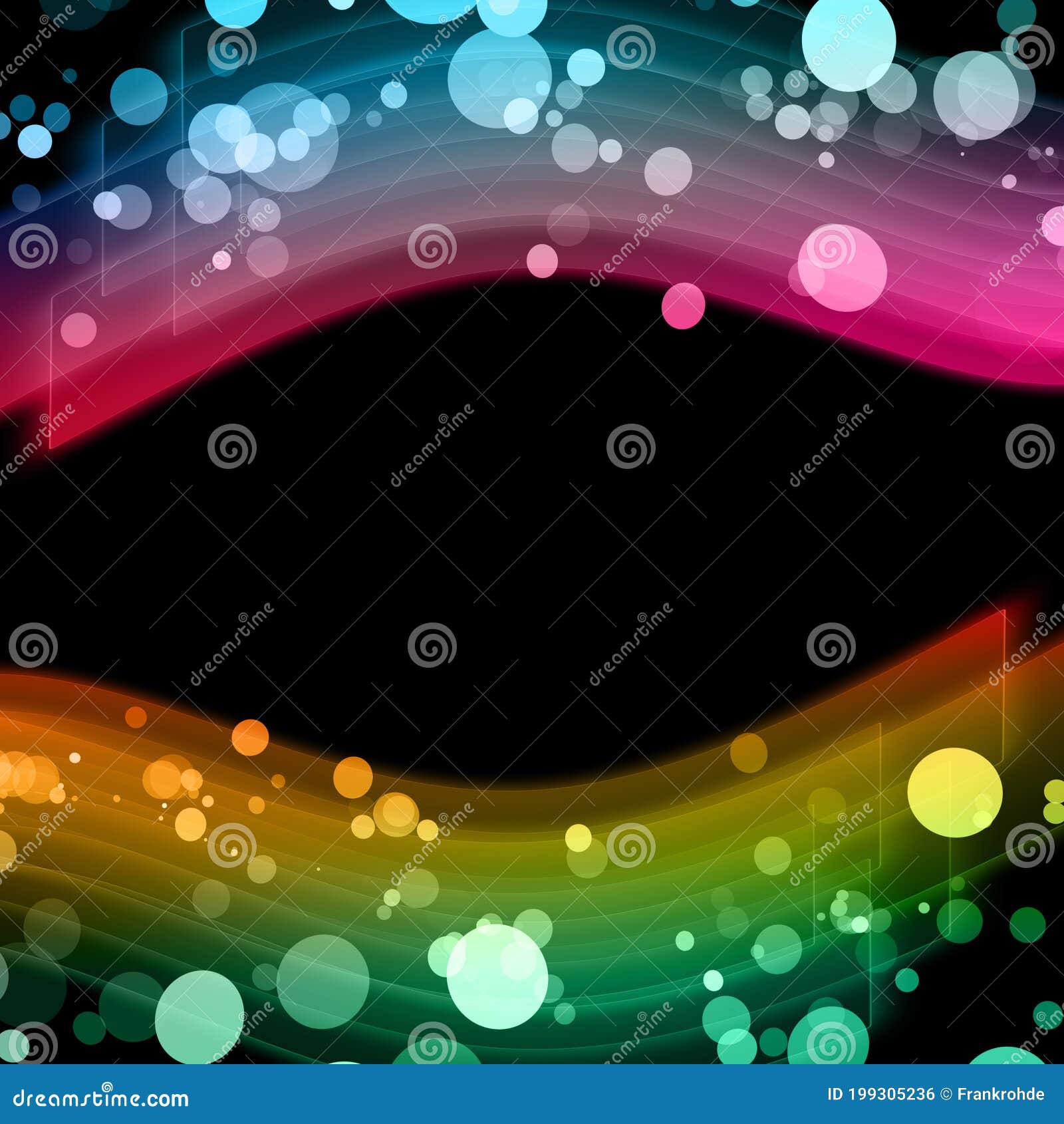 Wonderful Elegant Waves and Bubbles Stock Illustration - Illustration ...