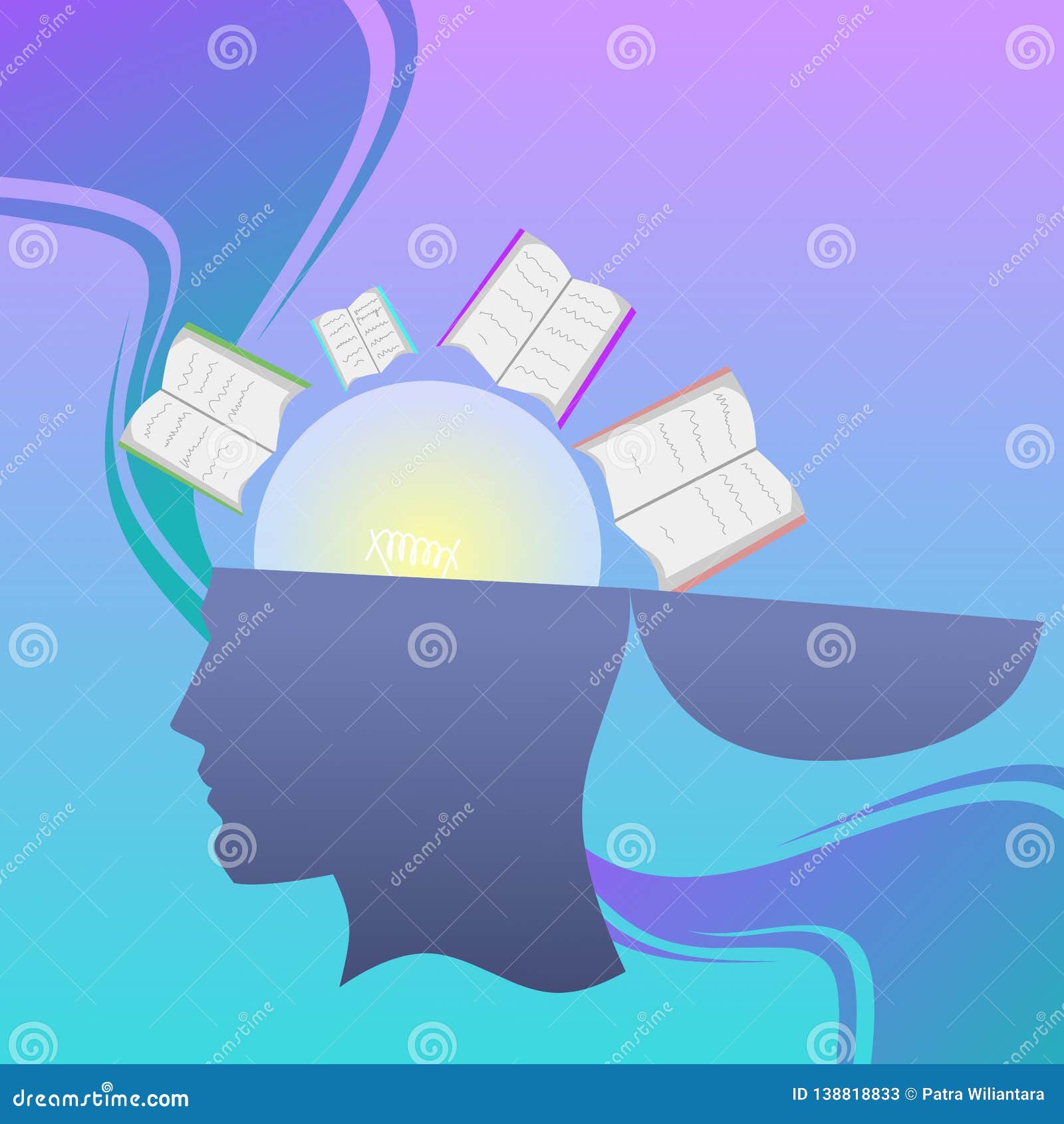 A Wonderful Knowledge and Idea Illustration Stock Illustration ...