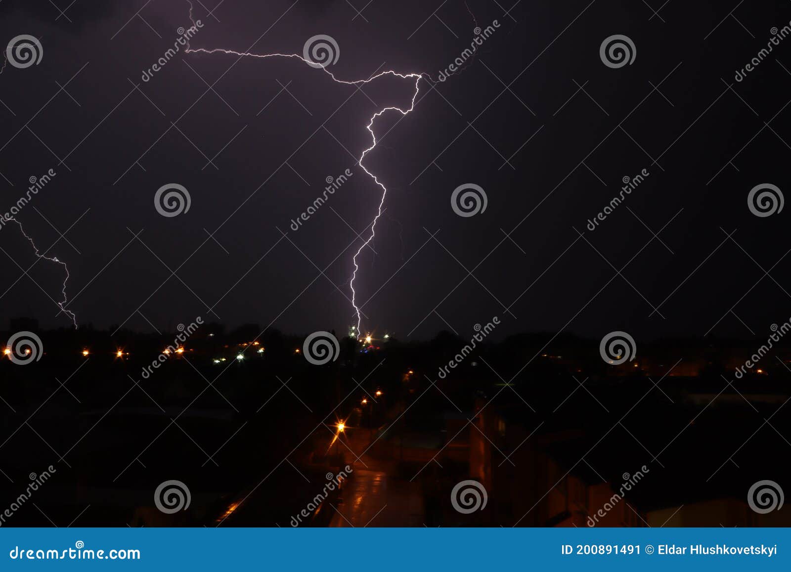 Lightning In Spring. Royalty-Free Stock Photography | CartoonDealer.com ...