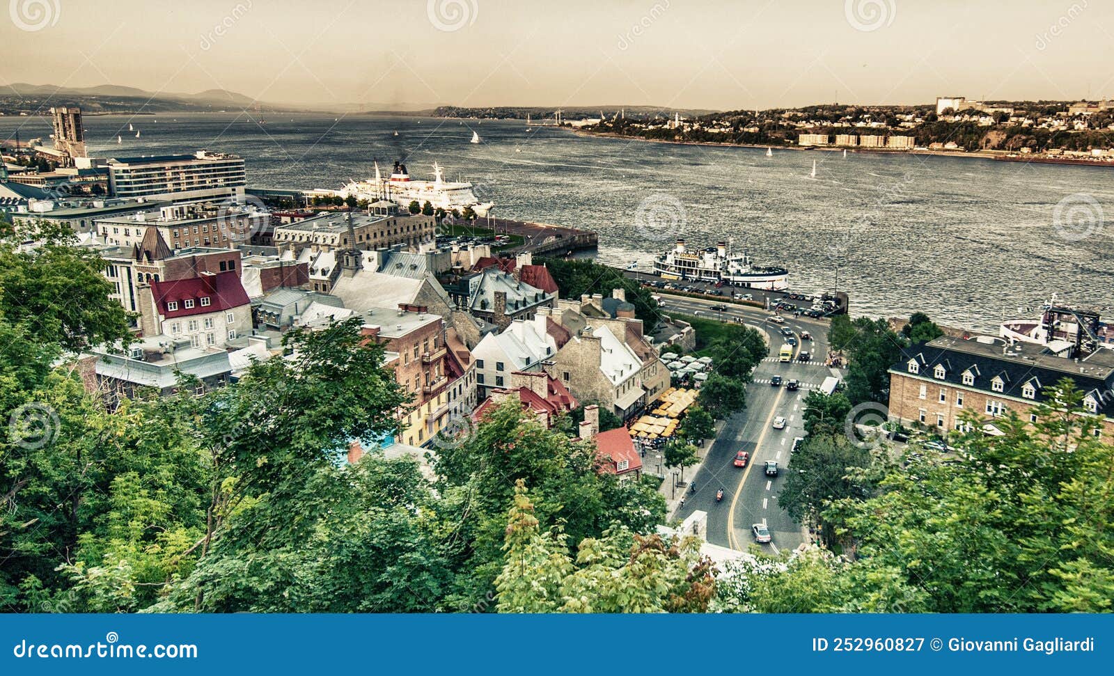 Wonderful Medieval Architecture of Quebec City, Canada Stock Image ...