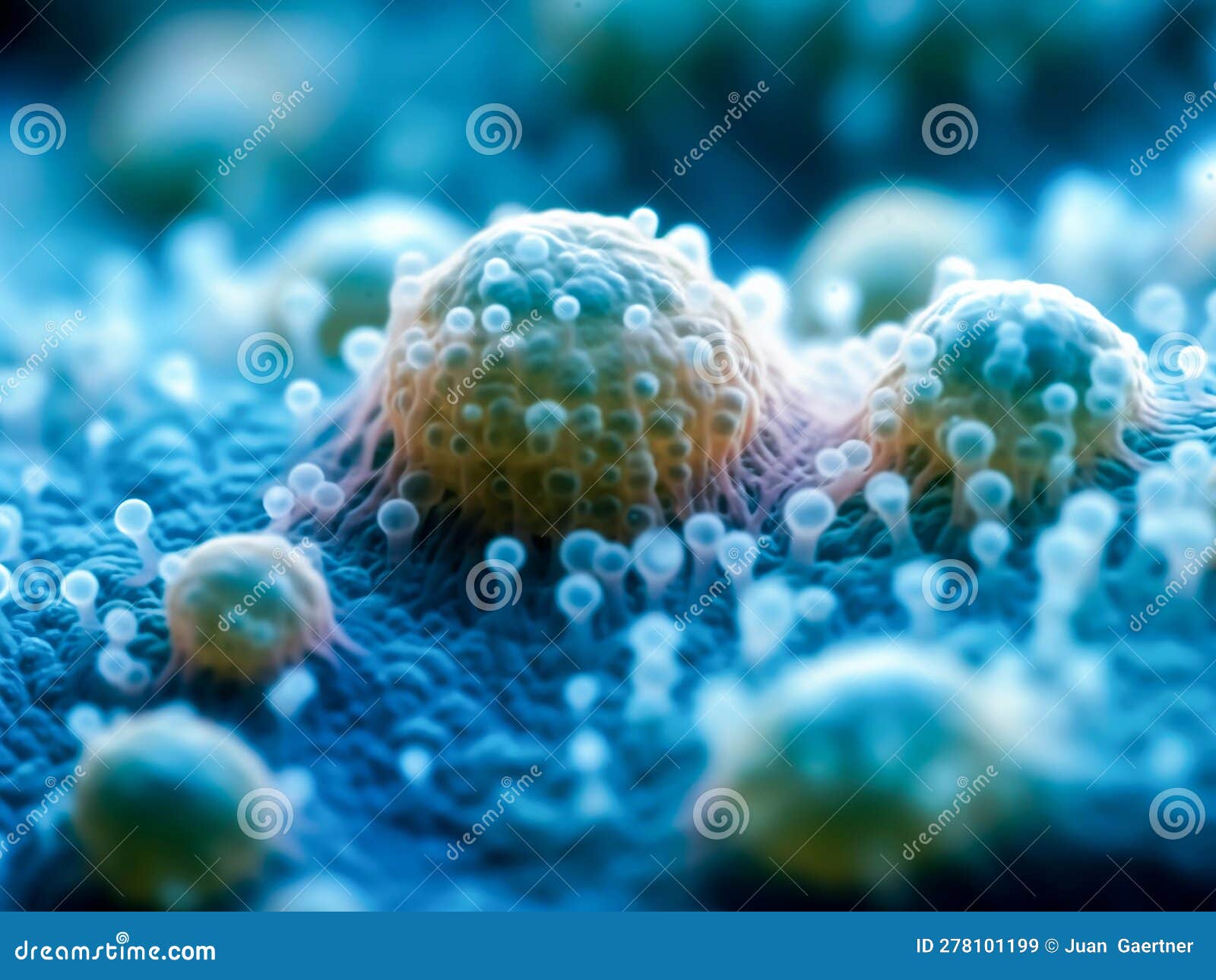 Wonderful Microscopic World: Cells, Tissues, Microorganisms Stock ...