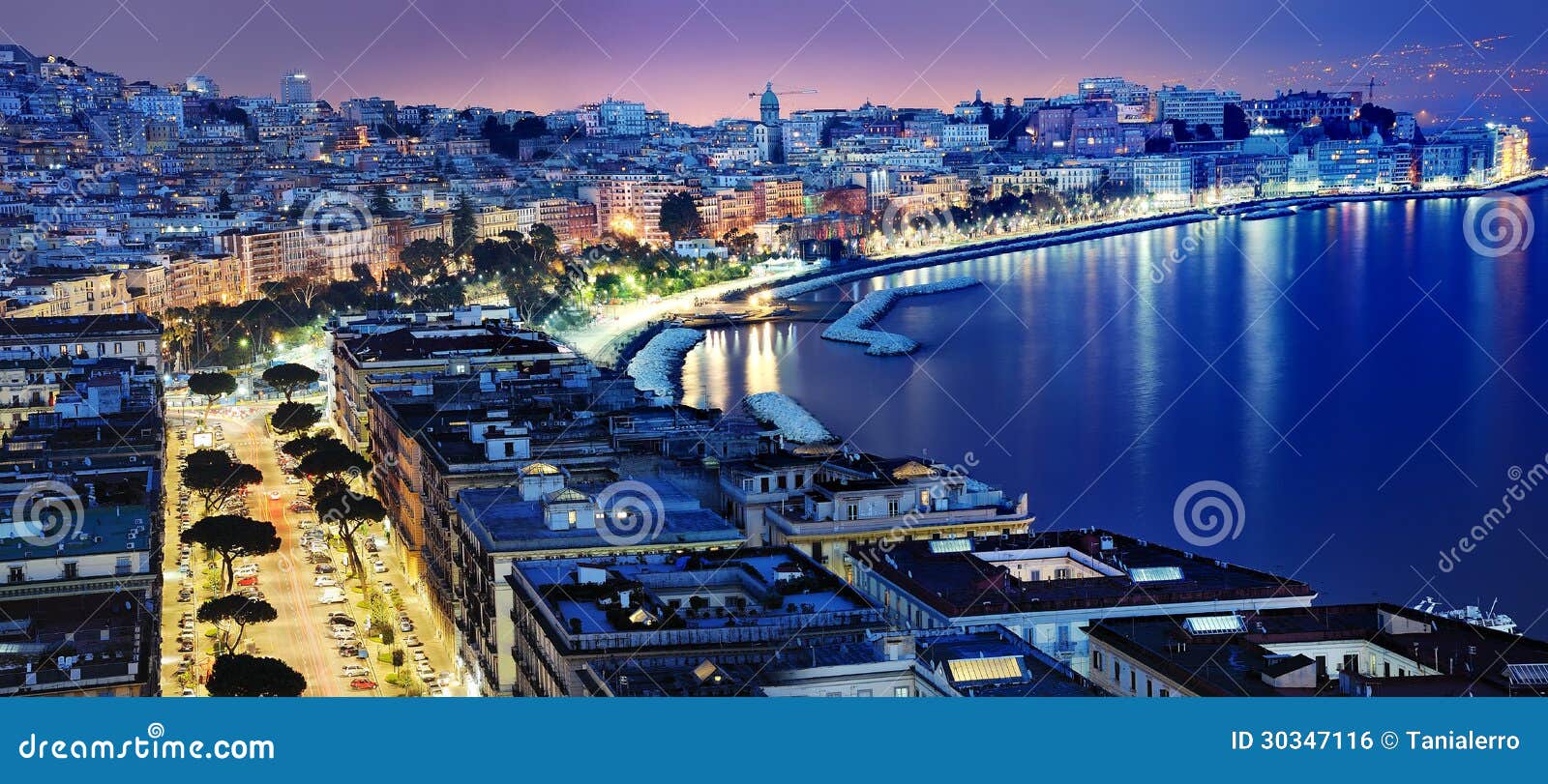 Wonderful Naples Panoramic View Stock Photo - Image of cityscape ...