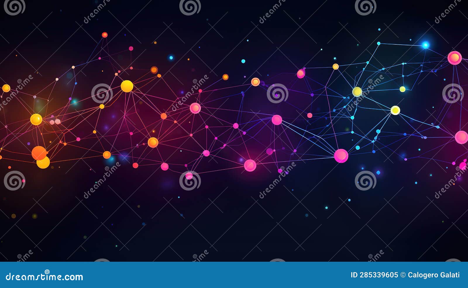 A Wonderful Network Connected Wallpaper Artwork, Shining Lightning ...