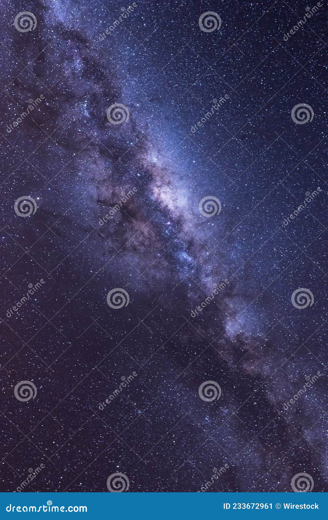 Wonderful Night with a Starry Heaven Stock Image - Image of space ...