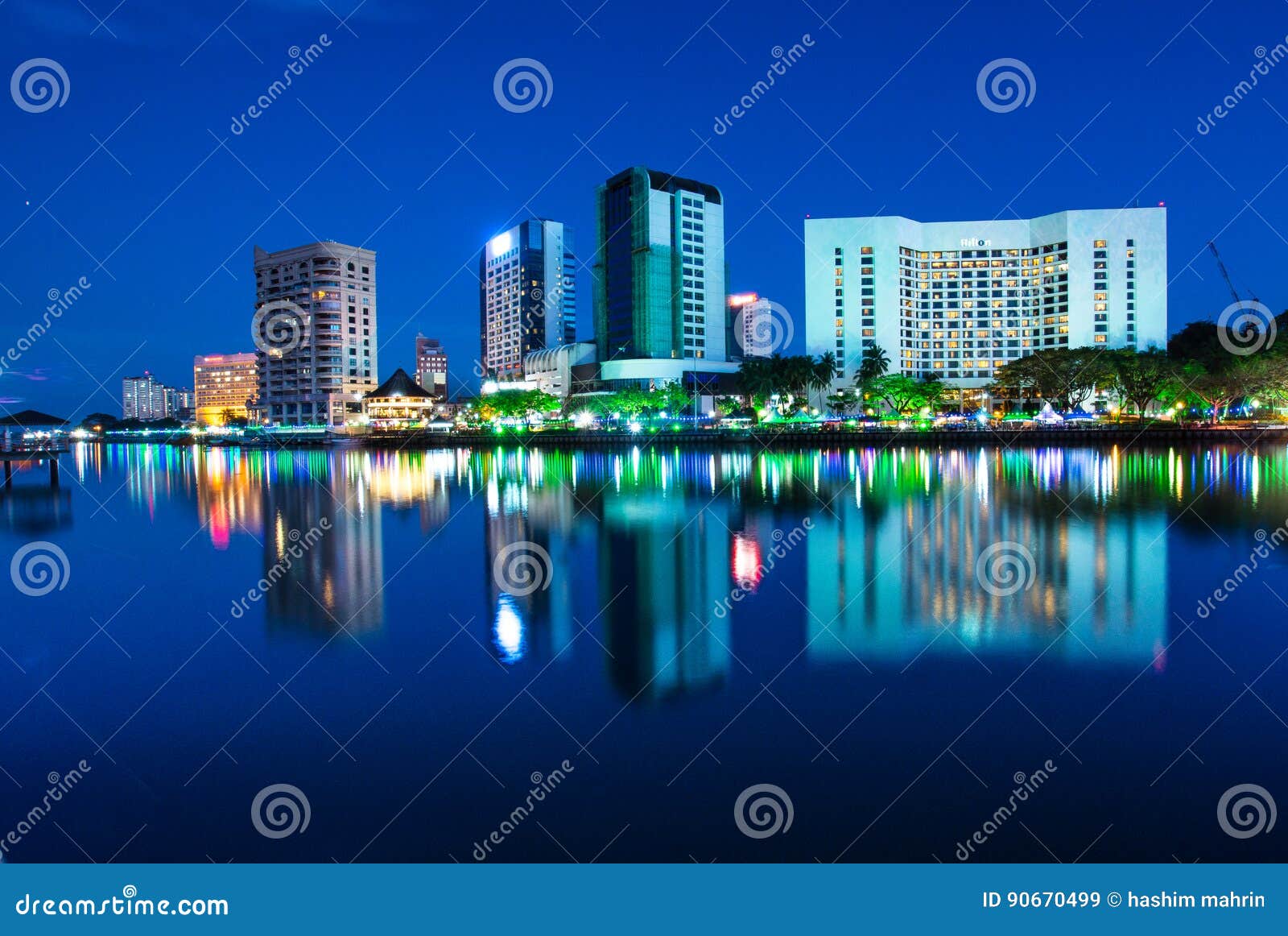 Wonderful Night View of Kuching City Editorial Stock Image - Image of ...