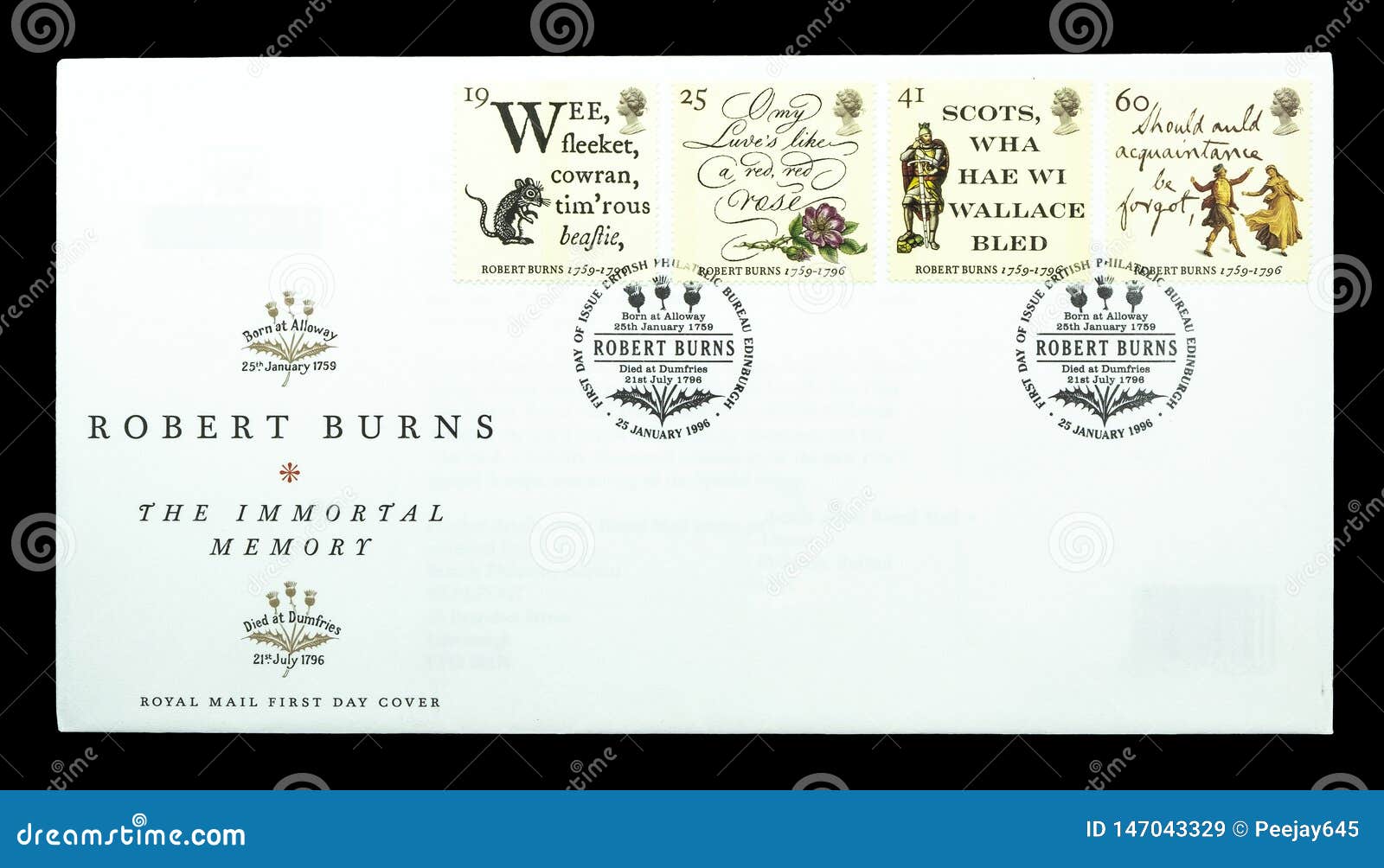 Wonderful Postage Stamps First Day Covers Editorial Stock Image ...