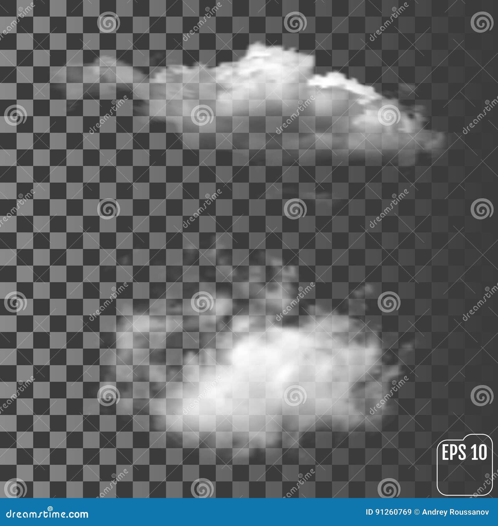 Wonderful Realistic Thunderclouds. Vector | CartoonDealer.com #92836214