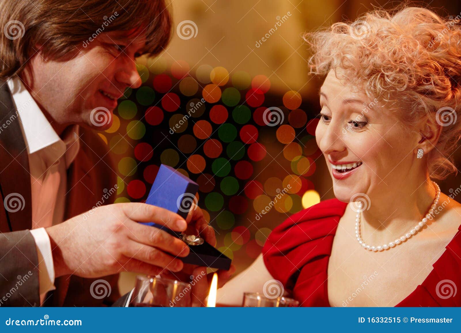 Wonderful surprise stock image. Image of emotion, date - 16332515
