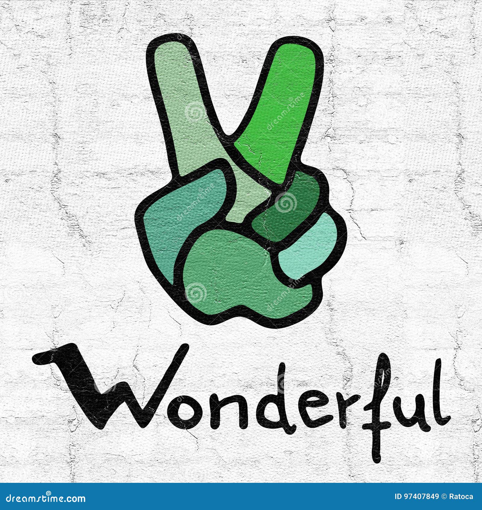 Wonderful symbol stock illustration. Illustration of inspirational ...