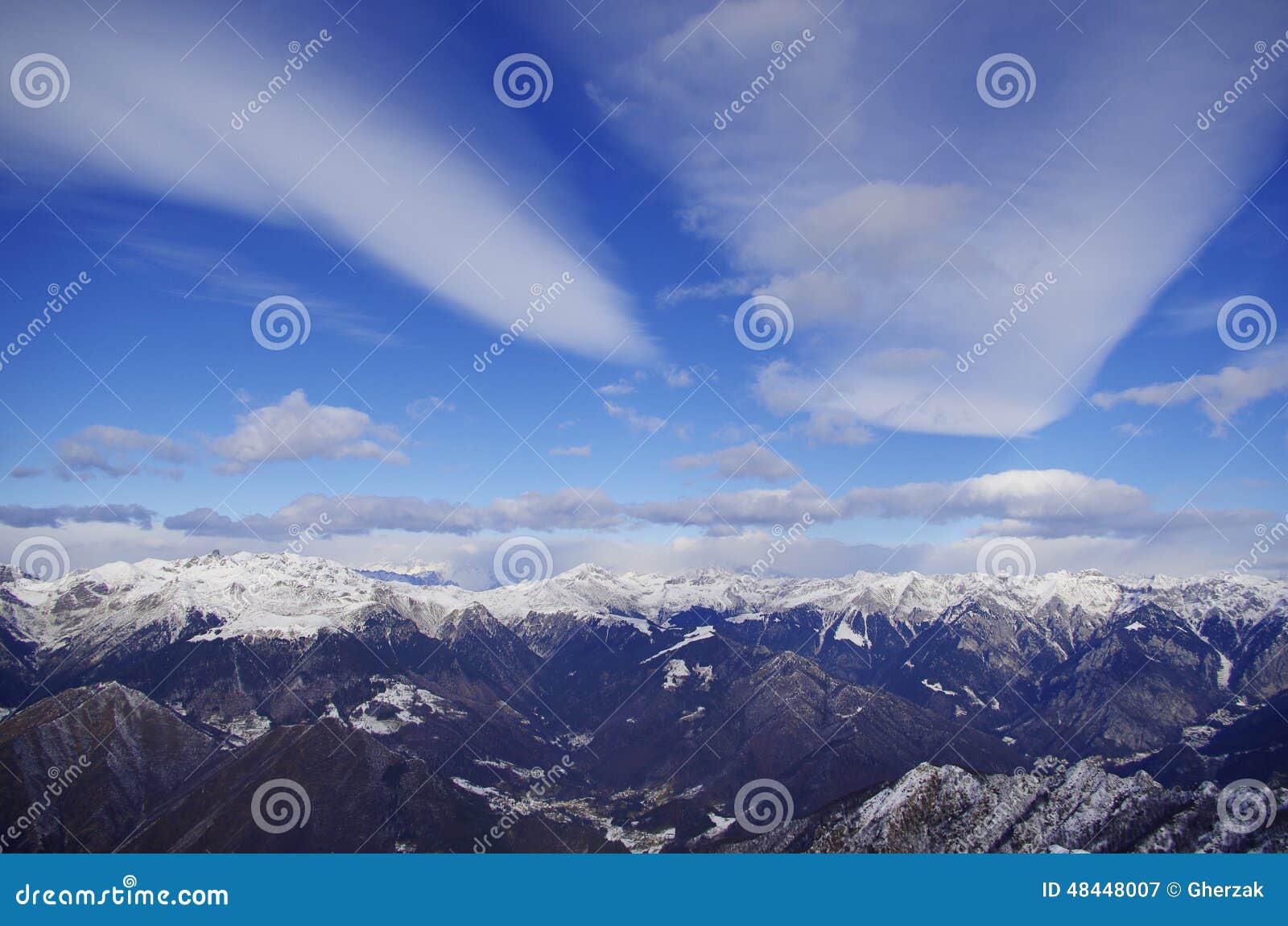 Wonderful view of the Alps stock image. Image of december - 48448007