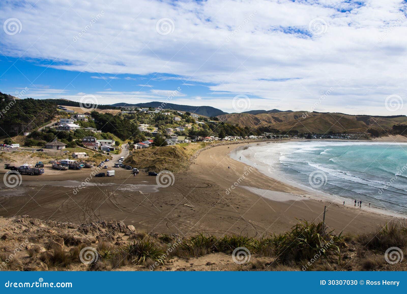 Castlepoint Beach stock photo. Image of surf, castlepoint - 30307030